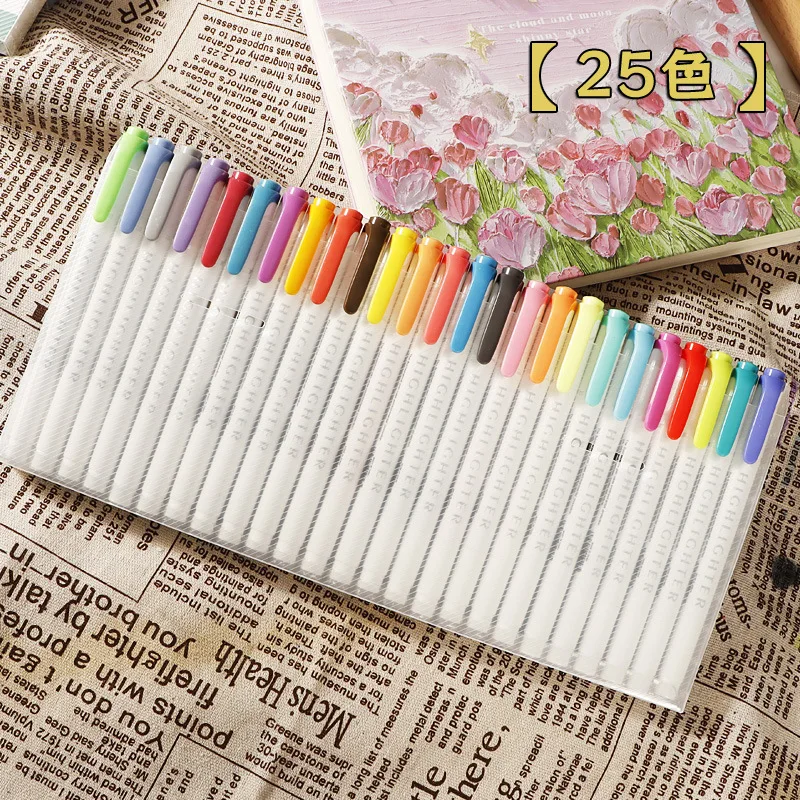 5/15/25 Colors Double Headed Highlighter Pen Set Fluorescent Drawing ...
