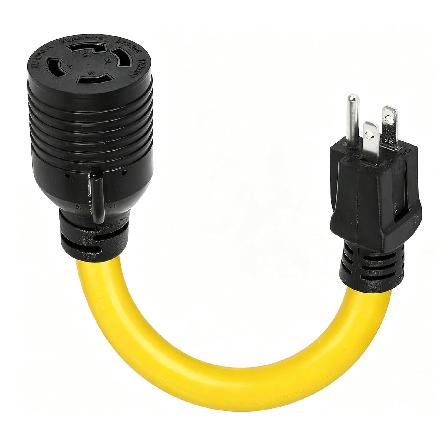 5-15P to L14-30R Power Adapter Cord: Household 3 Prong 15 Amp 5-15 Male ...