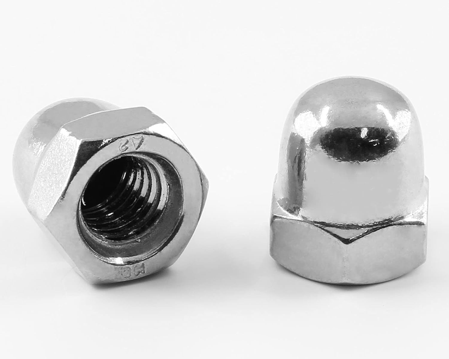 5/16-18 Acorn Hex Cap Nuts, 304 Stainless Steel Hex Nut Set, Plain ...