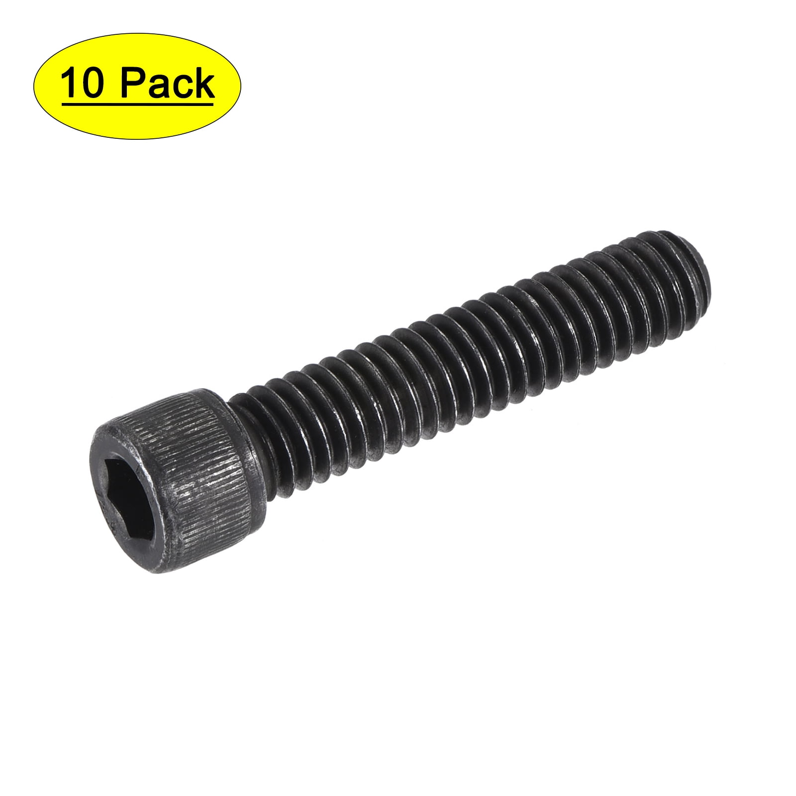 5/16-18x1-1/2" Hex Socket Bolts 12.9 Grade Alloy Steel Black Oxide 10 ...