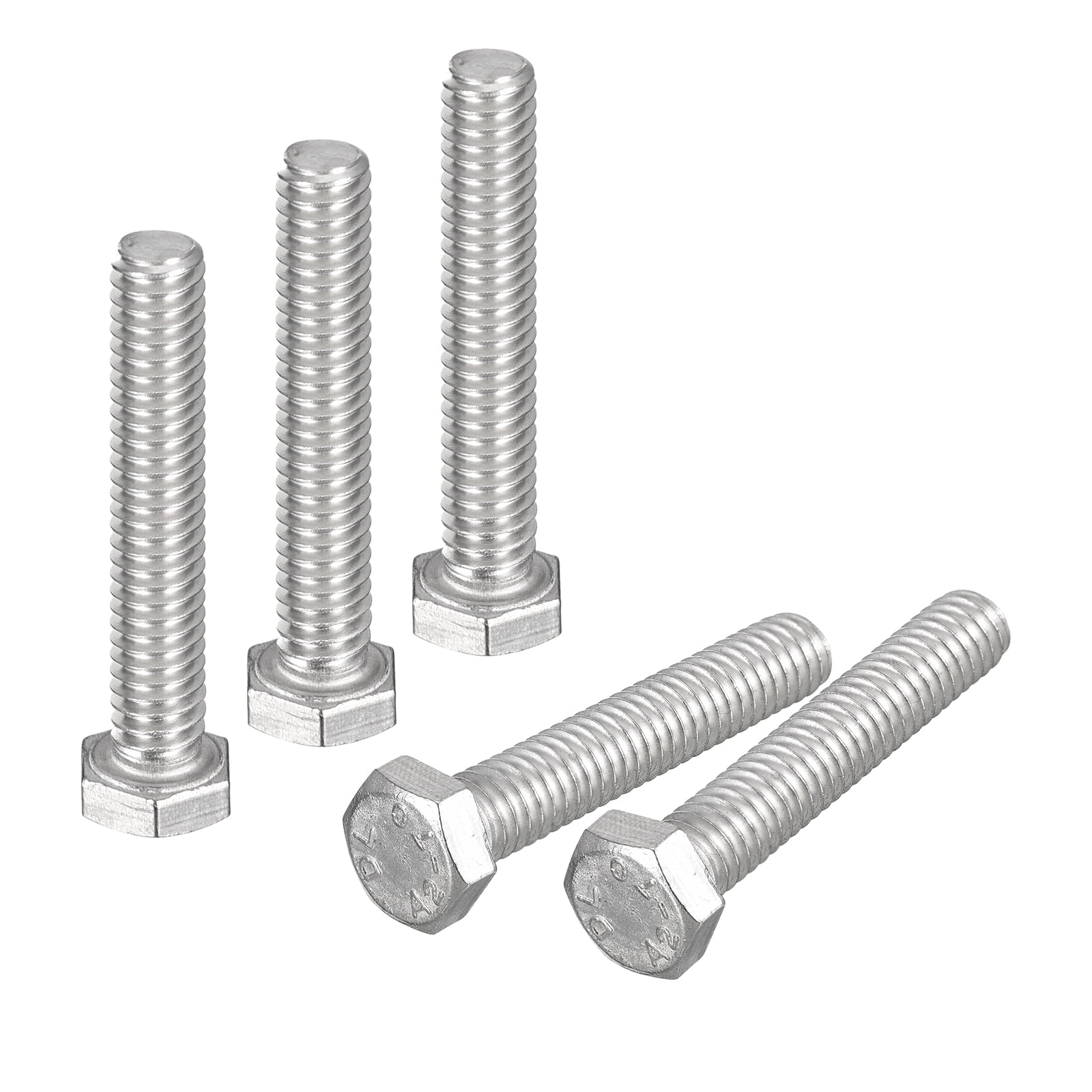 5/16 18x1 3/4" Hex Head Bolts, 15 Pack 304 Stainless Steel Hexagon Bolt Fully Thread Machine ...