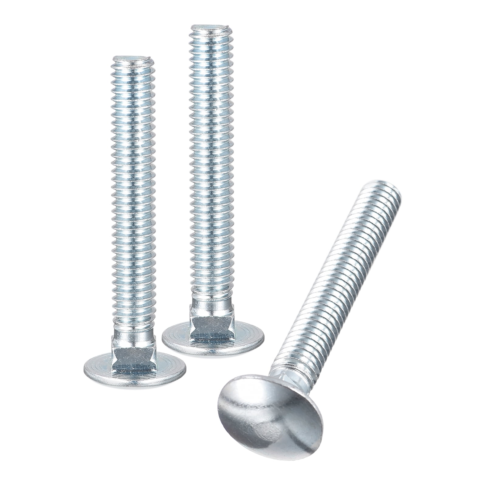 5/16-18x2" Carriage Bolt, 6pack Round Head Square Neck Screws, Carbon ...