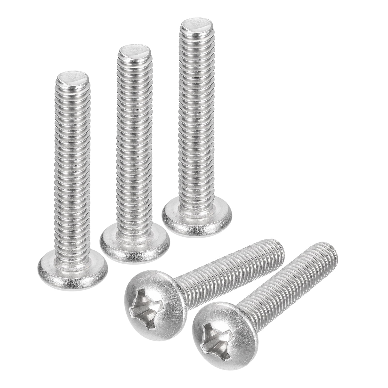 5/16-18x2" Pan Head Machine Screws, Stainless Steel 18-8 Screw, Pack of 5 - Walmart.com