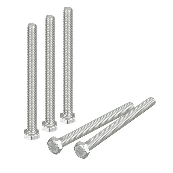 5/16 18x3 1/2" Hex Head Bolts, 10 Pack 304 Stainless Steel Hexagon Bolt ...