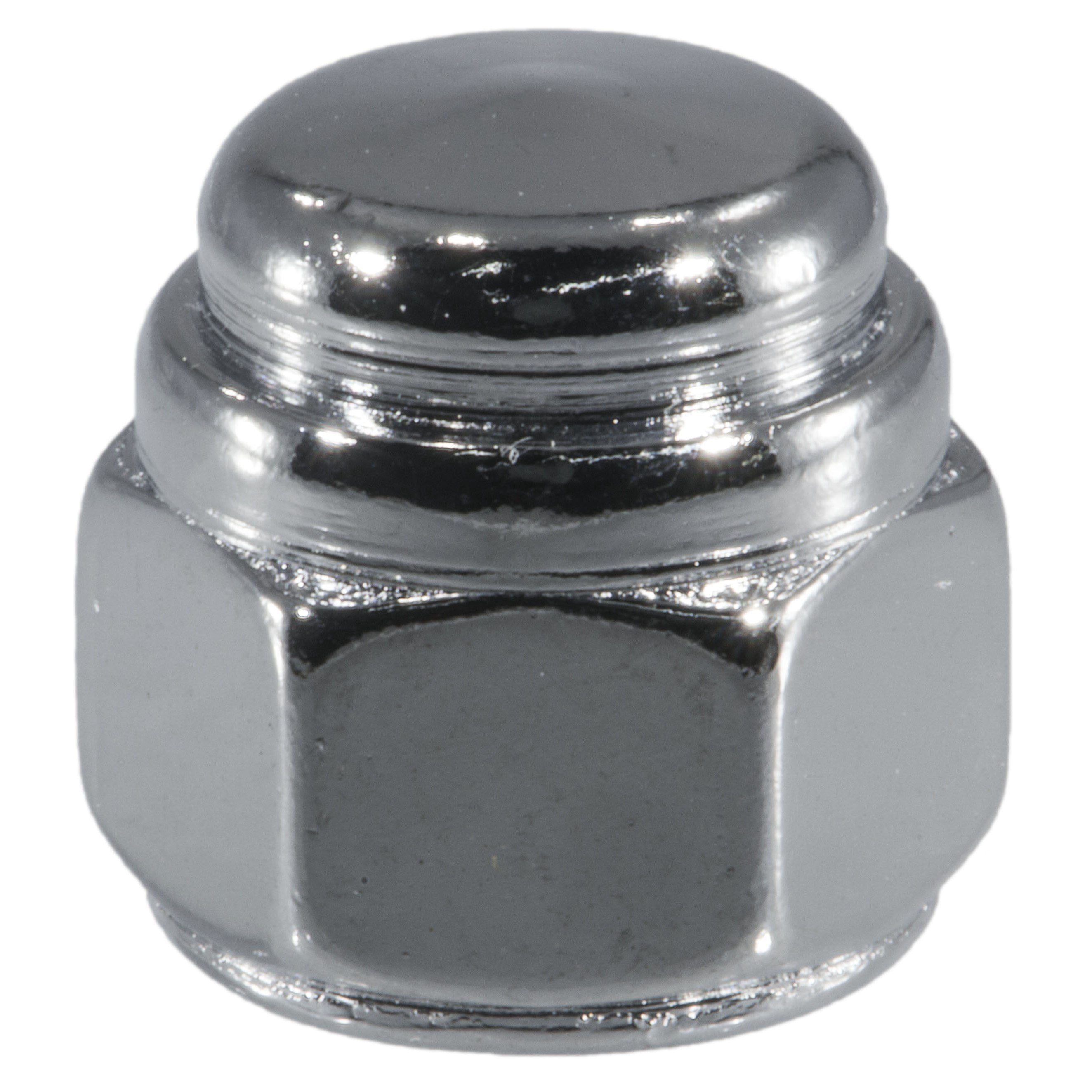 5/16"-24 Chrome Plated Steel Fine Thread Flat Head Acorn Cap Nuts ...