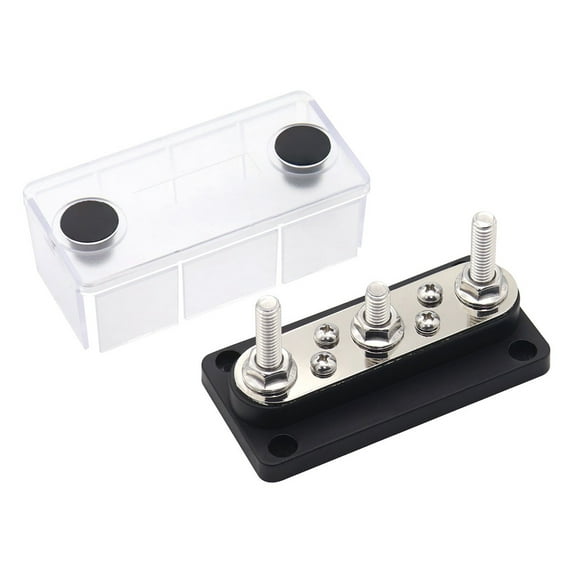 5/16" 3 Power Distribution Block with Cover,Suitable for Car, Truck ...