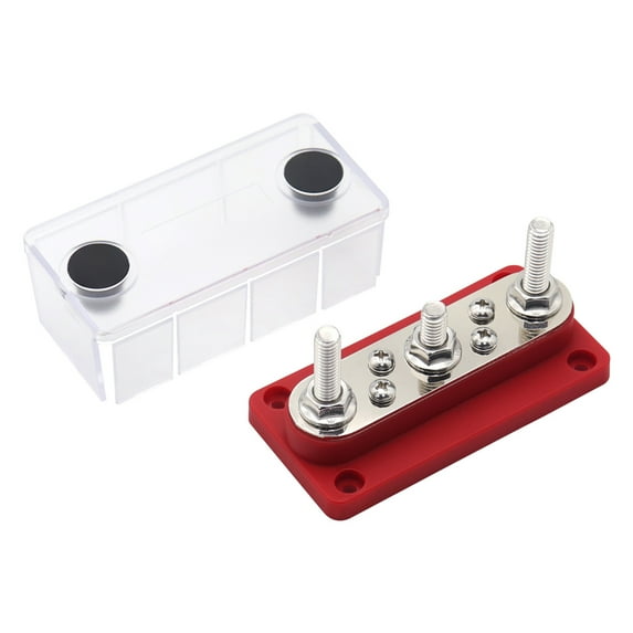 5/16" 3 Power Distribution Block with Cover,Suitable for Car, Truck ...