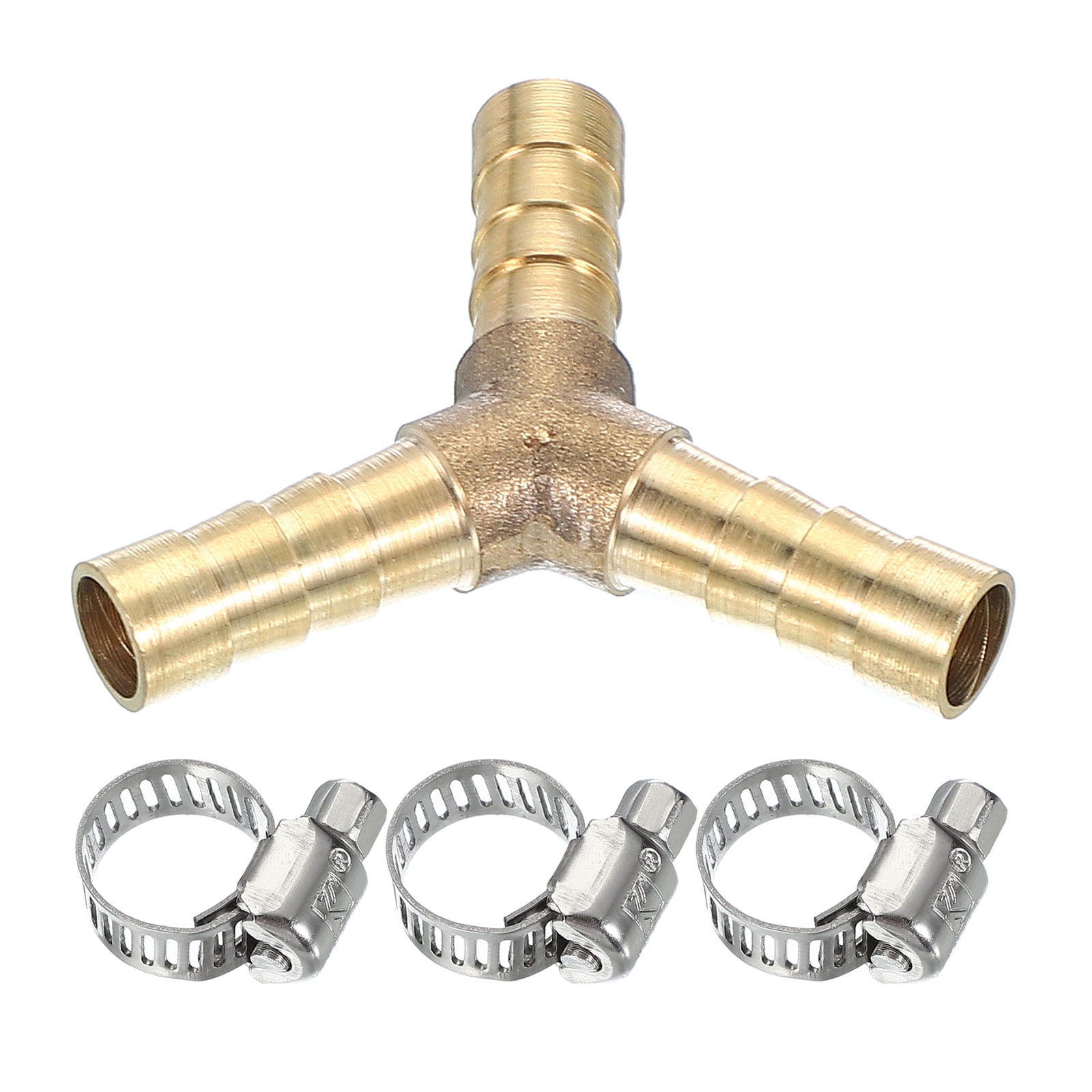 5/16" Brass Hose Barb Fitting, Y Type Barb Union Fittings Splicer with ...