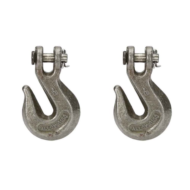 5/16" Grade 100 Clevis Grab Hook - 2 Pack - Walmart Business Supplies