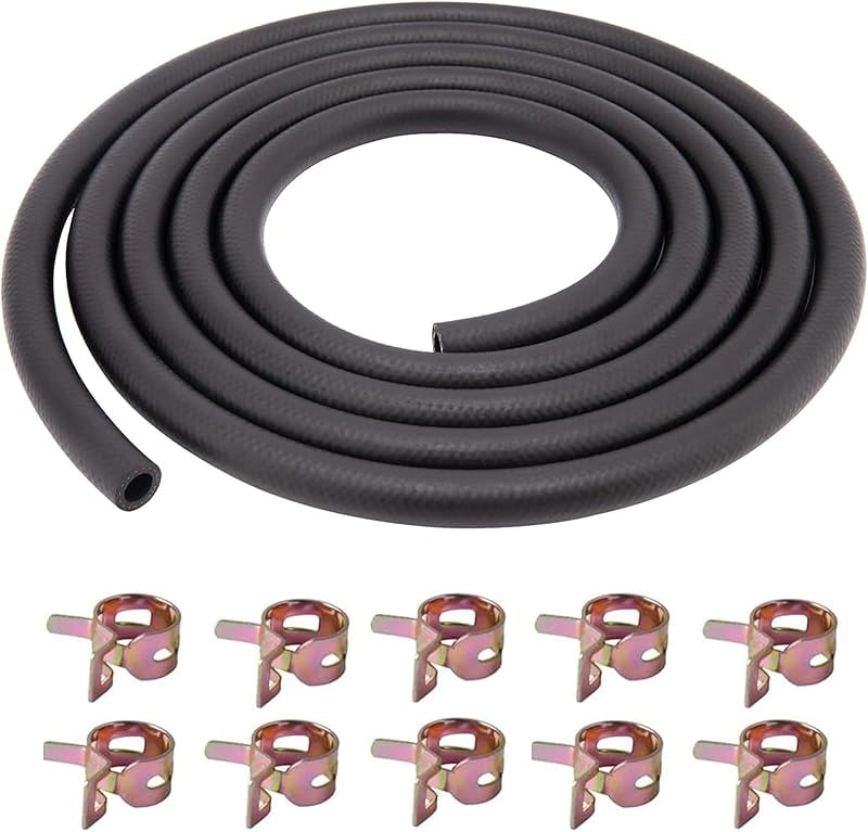 5/16 Inch (8mm) ID Fuel Line Hose 10FT NBR Neoprene Rubber Push Lock ...