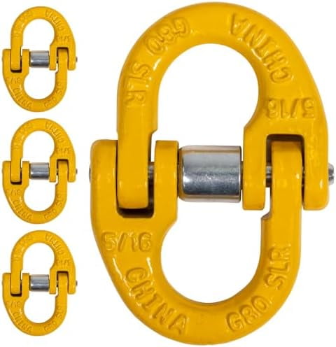 5/16 Inch Safety Chain Connector Links (4-Pack), G80 Tow Hitch ...
