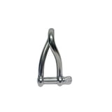 5/16" Stainless Steel 316 Twisted Shackle Screw Pin,1000 Lb WLL Marine ...