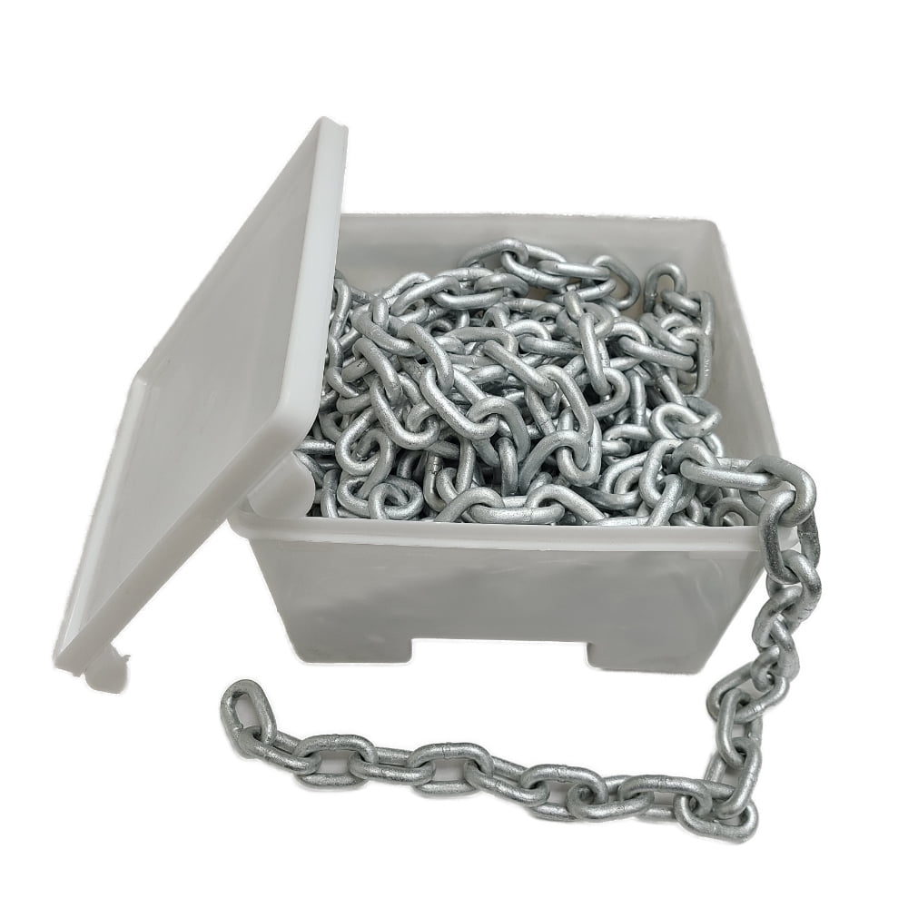 5/16-in x 50-ft Hot Dipped Galvanized G43 Welded Gray Chain, High Test ...