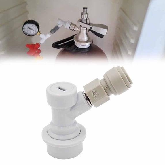 5/16 inch pressed carbonation cap with ball lock disconnect push-in ...