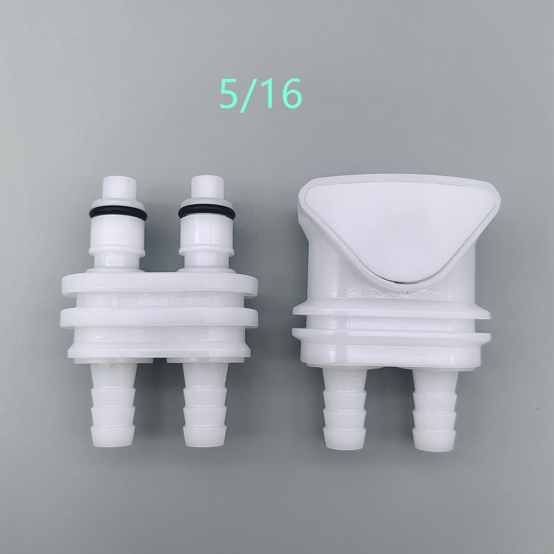 5-16 one set-Male and Female Barb Valve Pipe Joint, Inline Fitting, Panel Mount Insert, Coupling ...