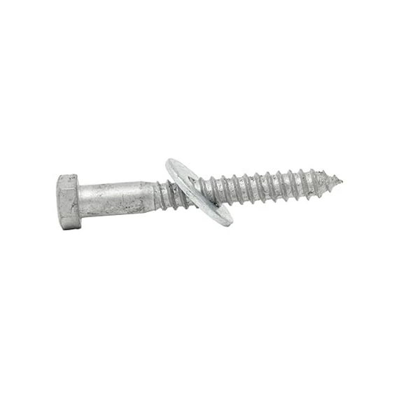5/16" x 1-1/2" (100 Sets) Hot Dipped Galvanized Lag Screw Kit for ...