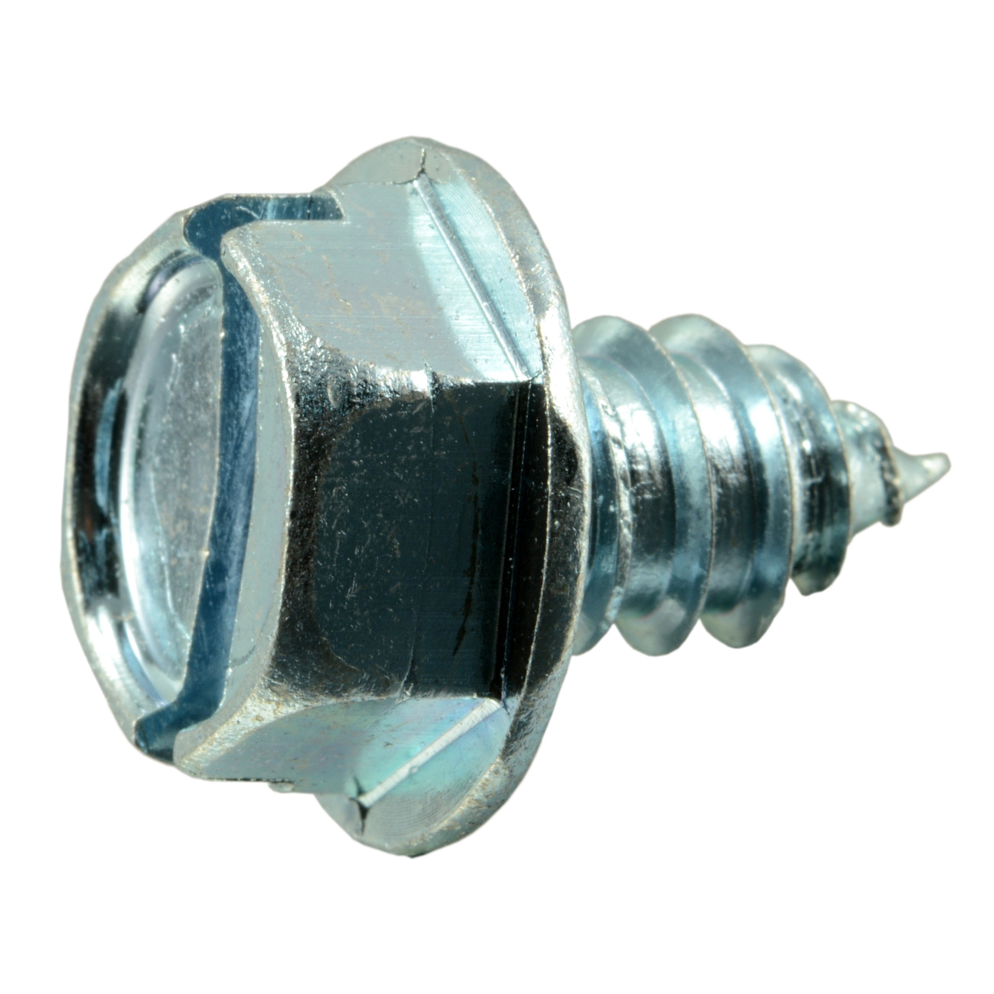 5/16" x 1/2" Zinc Slotted Hex Washer Head Sheet Metal Screws (15 pcs ...