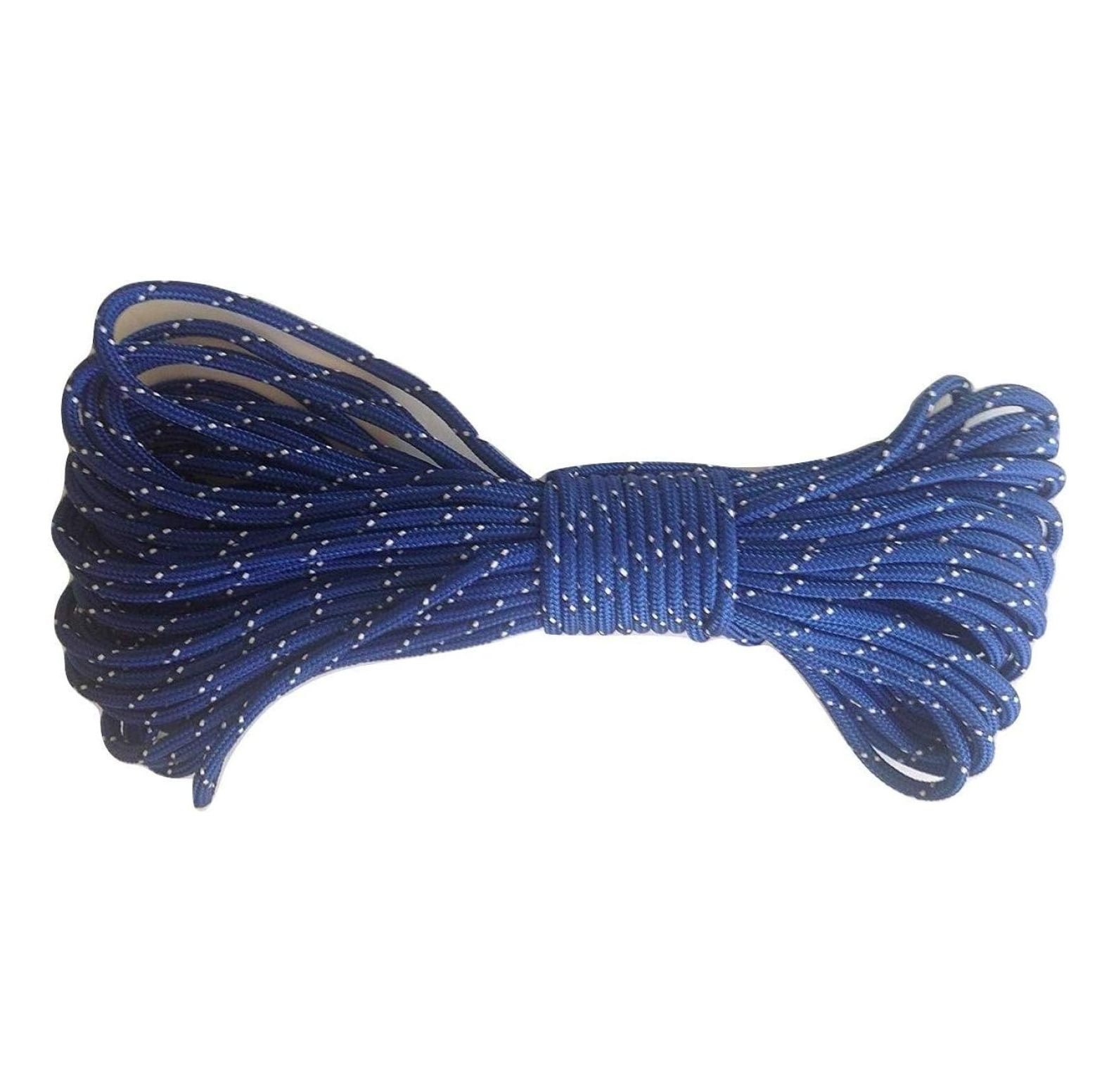 5/16" x 100ft Double Braid Polyester Rope - Blue/White/Black Tracer ...
