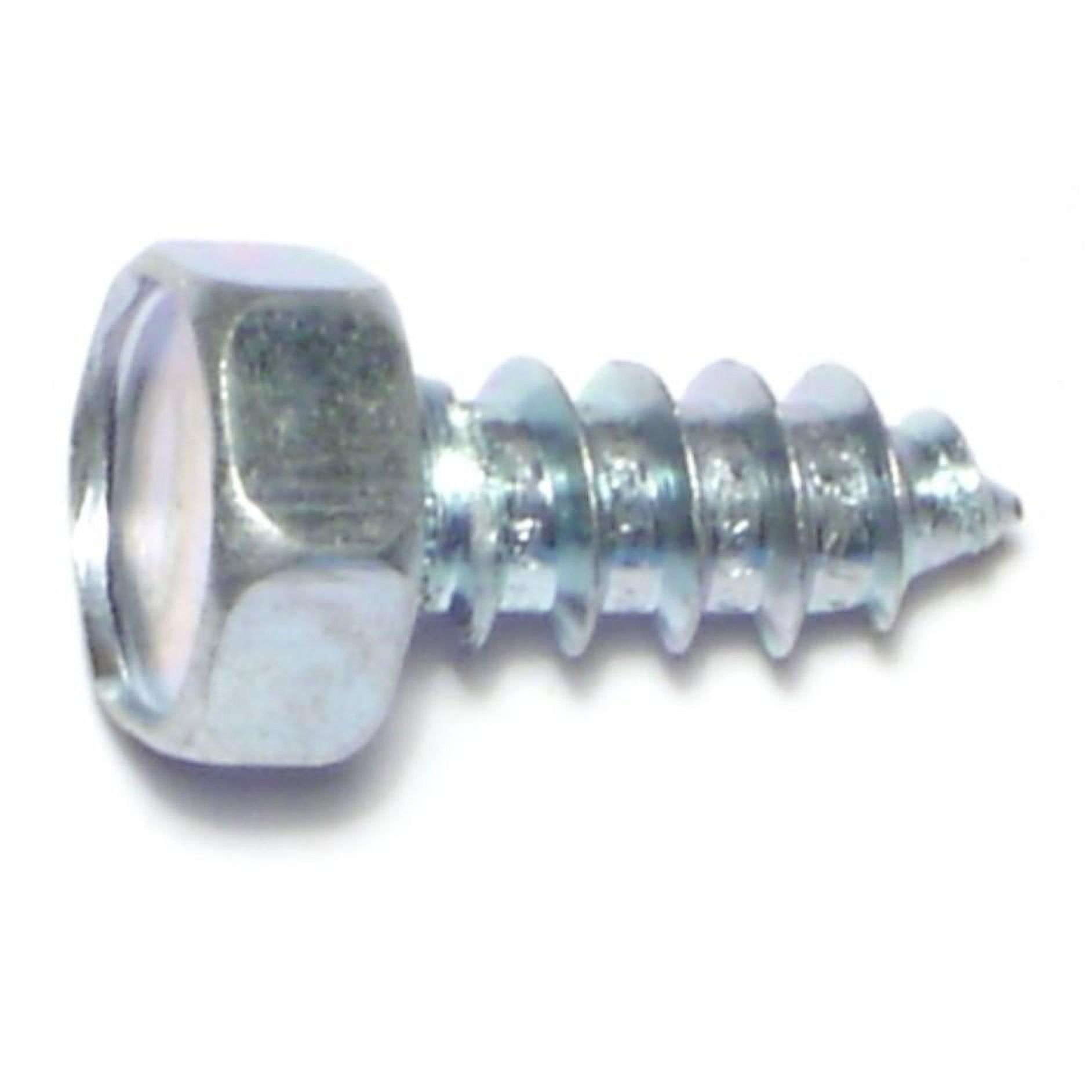 5/16" x 3/4" Zinc Plated Steel Indented Hex Head Sheet Metal Screws (25 ...