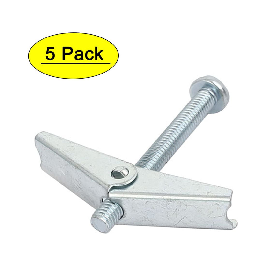 5/16" x 3" Male Thread Spring Loaded Hollow Wall Round Metal Head ...