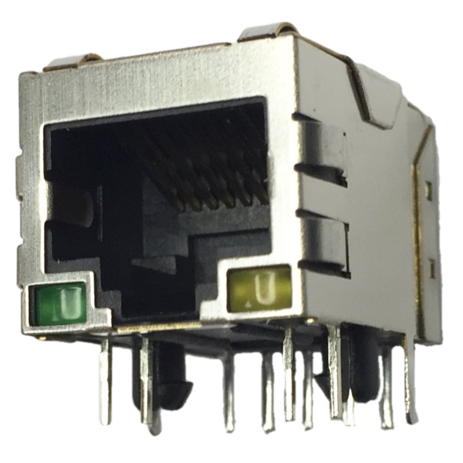 5-1605450-8 Mag45 1x1 RJ45 Right Angle With LED 100BASE-T Magnetic ...