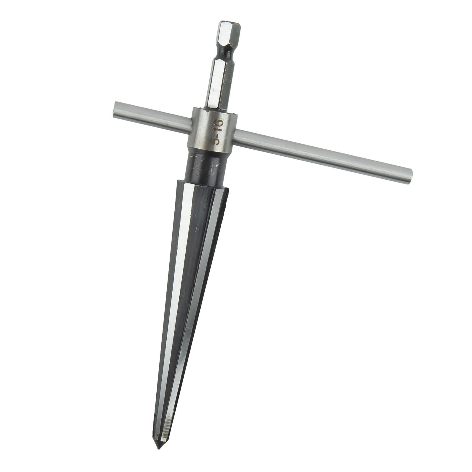 5-16Mm Hand Held Conical Reamer T-Handle 6-Slot Bevel Drill Tool ...