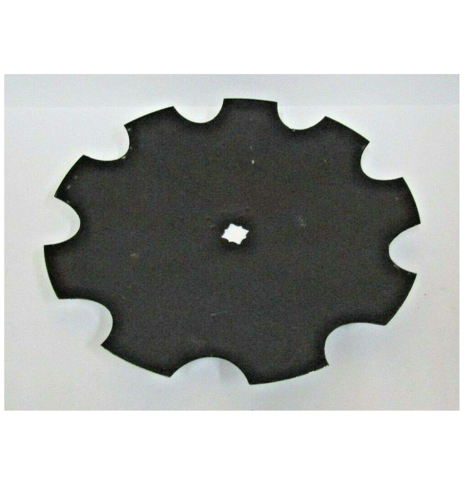 (5) 18" DISC Harrow Blade, Notched 3.5MM (9 Gauge) 1" Square & 1-1/8 ...