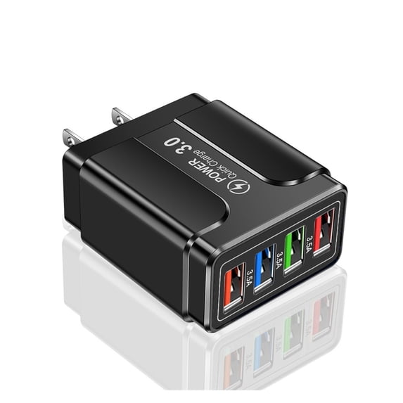 5.1A 48W USB Fast Charger Quick Charge 4.0 3.0 Universal Wall Adapter ...