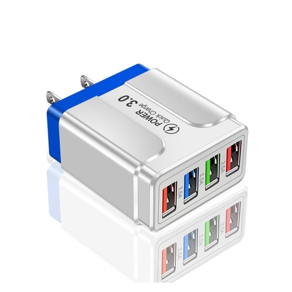 5.1A 48W USB Fast Charger Quick Charge 4.0 3.0 Universal Wall Adapter ...