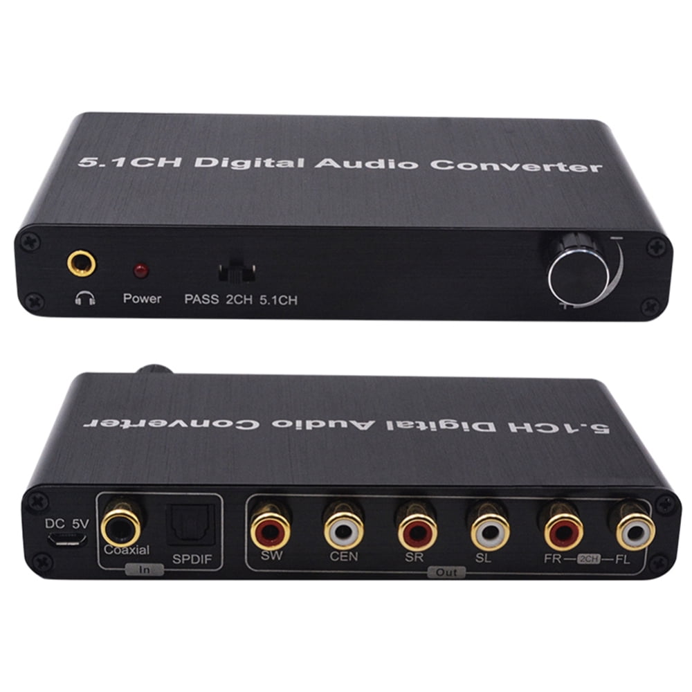 5.1CH Digital Audio Converter SPDIF Input To 5.1 Channel Audio Digital ...
