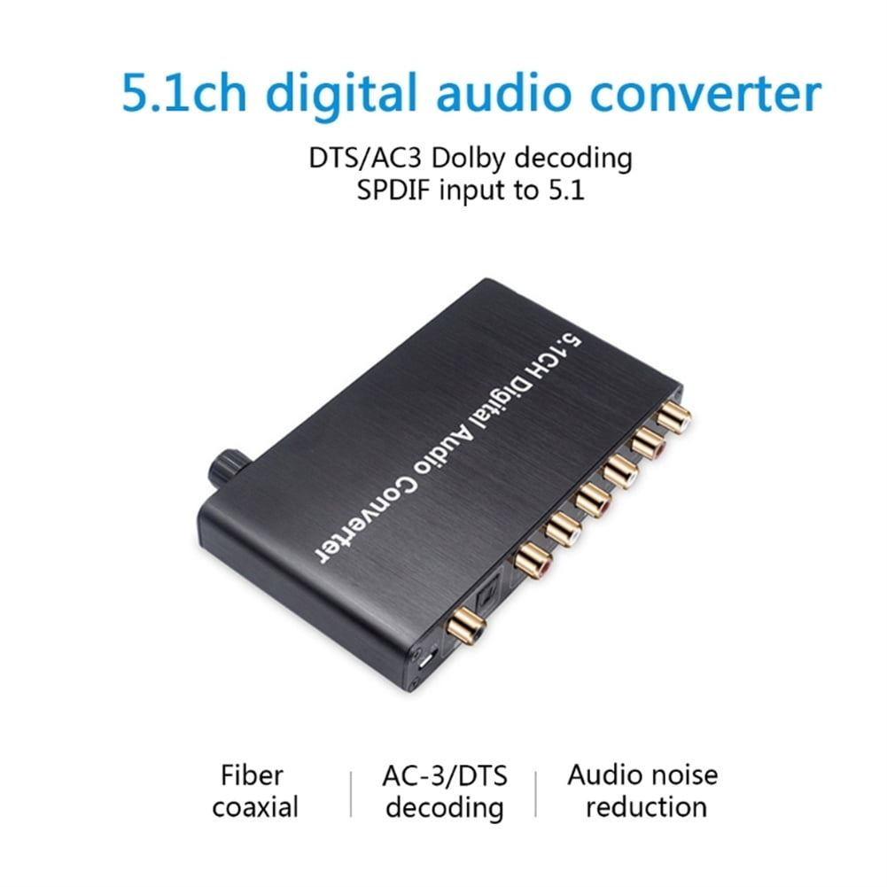 5.1CH Digital Audio Converter SPDIF Input To 5.1 Channel Audio Digital ...