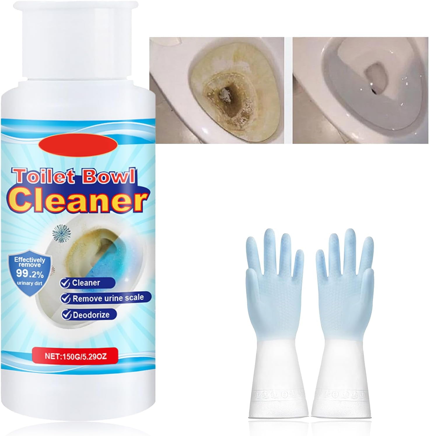 5.1Fl Oz Splash Toilet Cleaner Foam, Toilet Cleaning Powder Foaming ...
