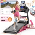 5.1HP Folding Treadmills for Home, Treadmill 400lbs Capacity with 20% ...
