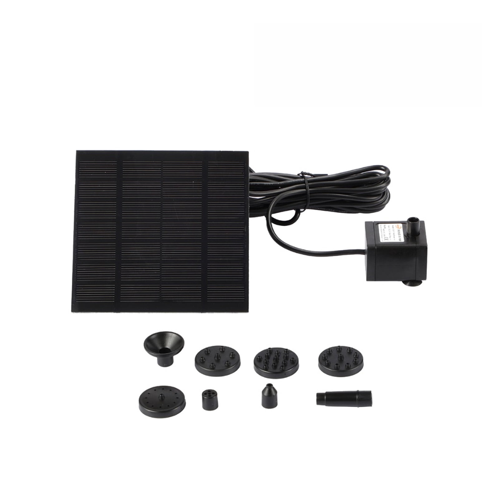 5-1W DIY Solar Water Pump Kit With 9-6 Nozzles Solar Bird Bath ...