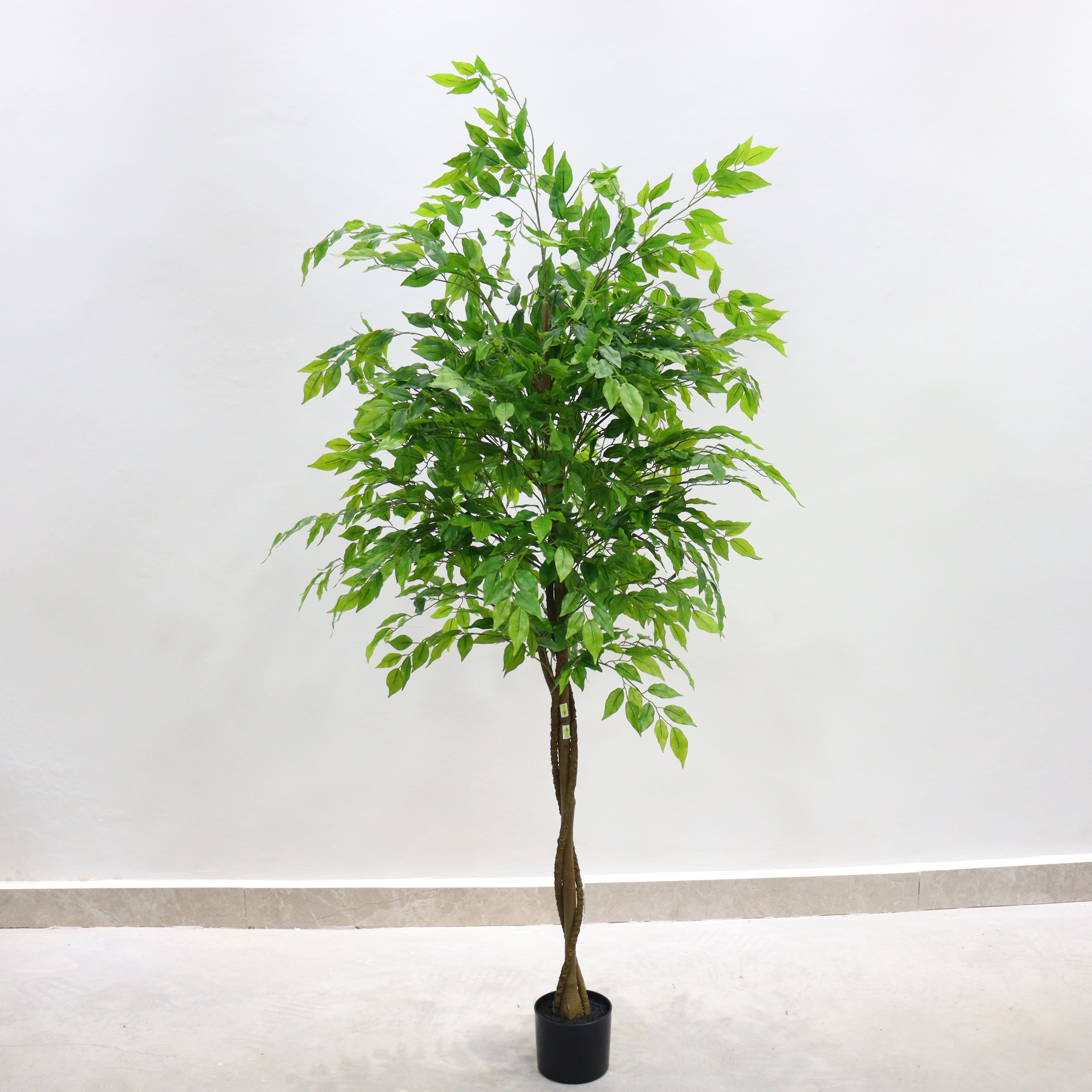 5.2'/5.9' Artificial Ficus Tree, Tall Fake Potted Ficus Tree With ...