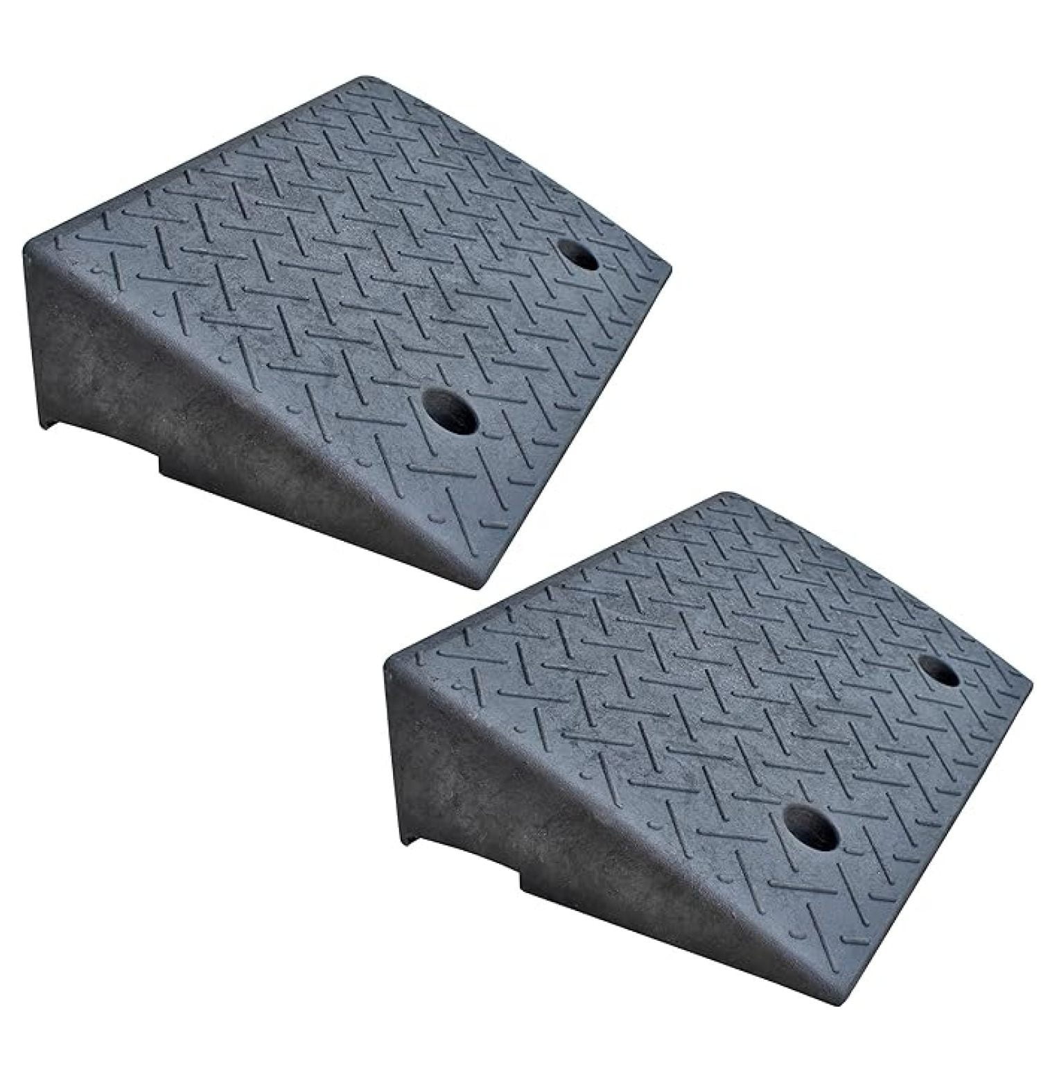 5.2" Lite Duty Rubber Curb Ramp 10,000 lbs Weight Capacity (5 Tons) (2 ...