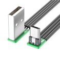 5-200cm 90 Degree USB 2.0 to USB 5Pin Up Bend Flat Cord Silicone Cable ...