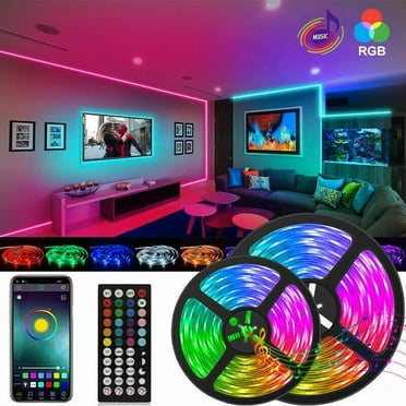 PROMOUNTS 80-inch LED Lights for TV, 16 RGB USB TV Light Strip with ...