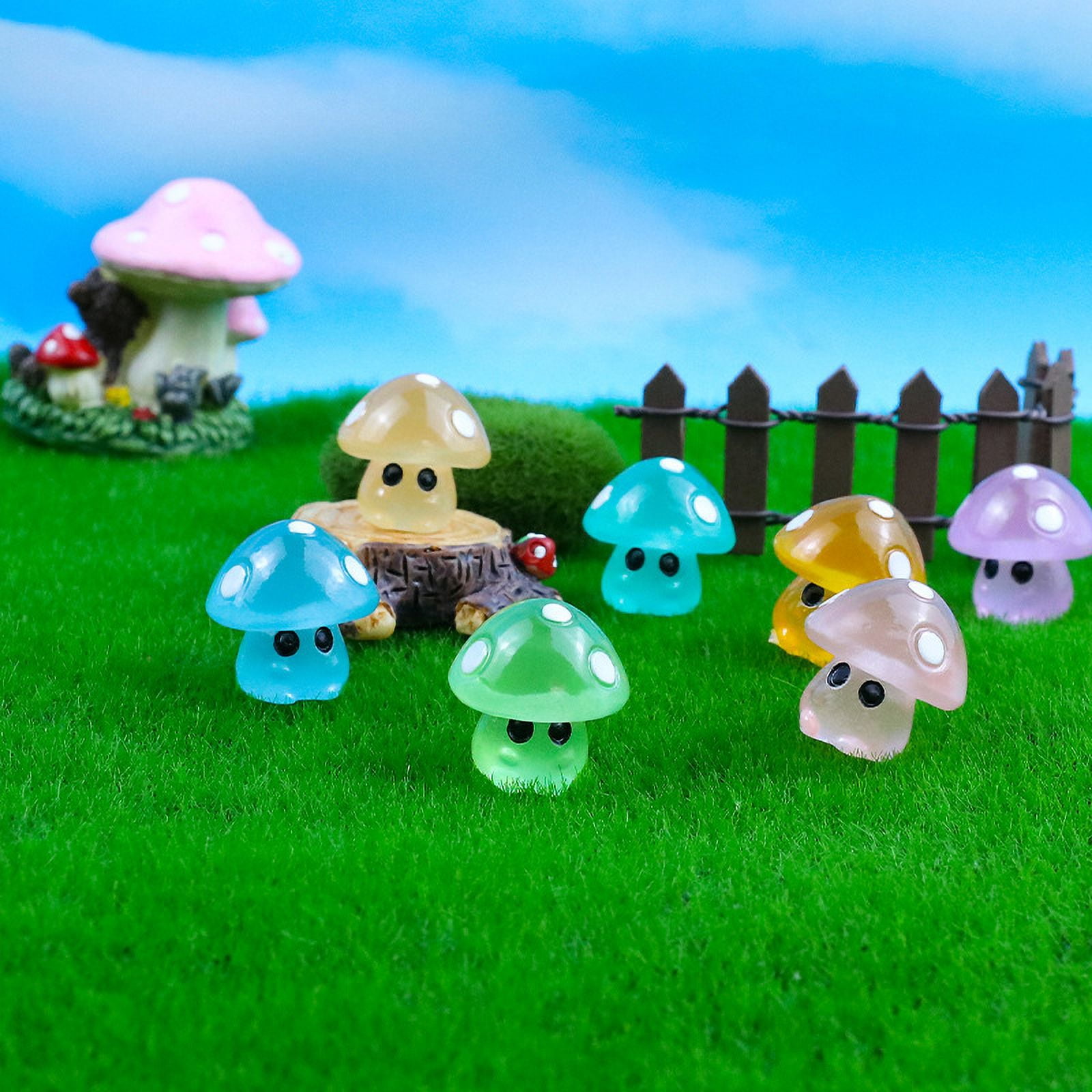 5-20PCS Mini Mushroom Elf Moss Microlandscape Decoration Miniature ...