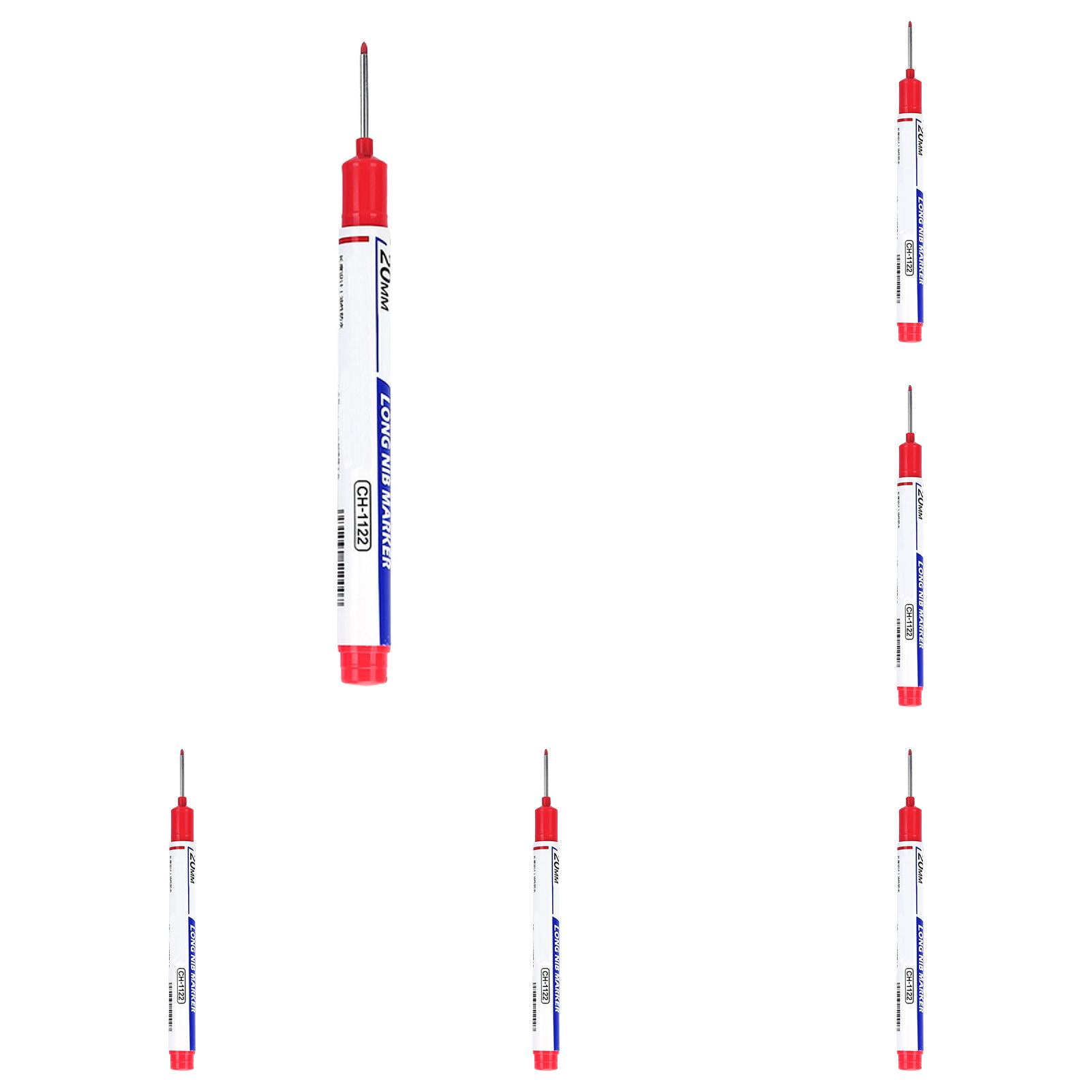 5-20Pcs 4.4 Inch Long Head Deep Hole Marker Pens Deep Reach Metal ...