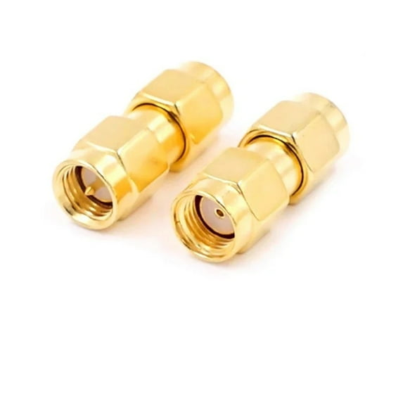 5/20Pcs Golden SMA Male Female Plug RF Coaxial Socket Straight Adapter ...