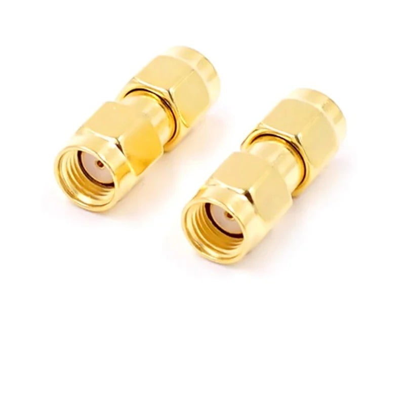 5/20Pcs Golden SMA Male Female Plug RF Coaxial Socket Straight Adapter ...