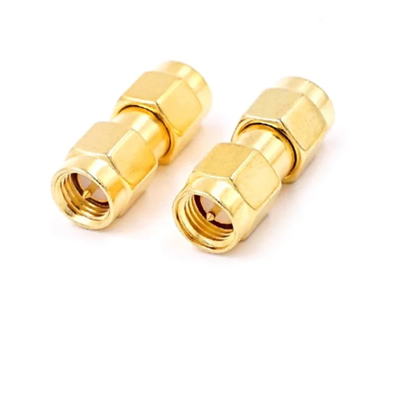 5/20Pcs Golden SMA Male Female Plug RF Coaxial Socket Straight Adapter ...