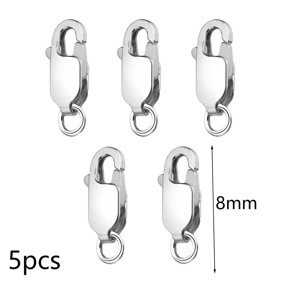5/20pcs 925 Sterling Silver Lobster Claw Clasps with Jump Rings for ...