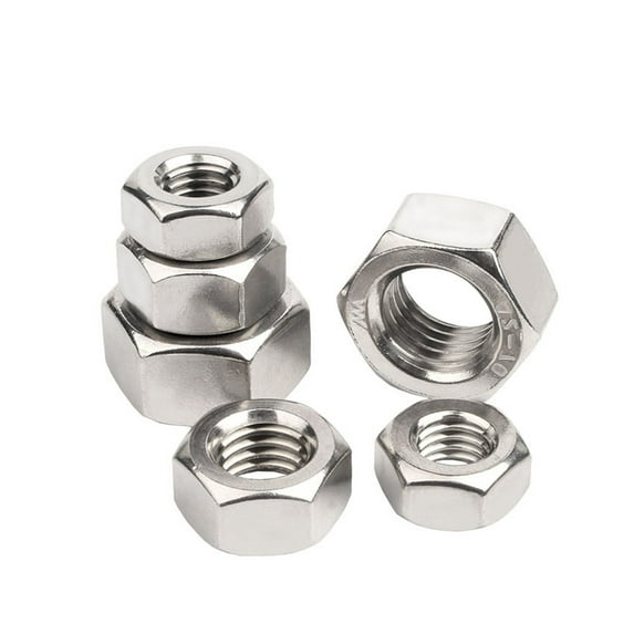 5/20pcs A2 Stainless Steel Reverse Thread Hex Nut M4 M5 M6 M8 M10-M20 ...