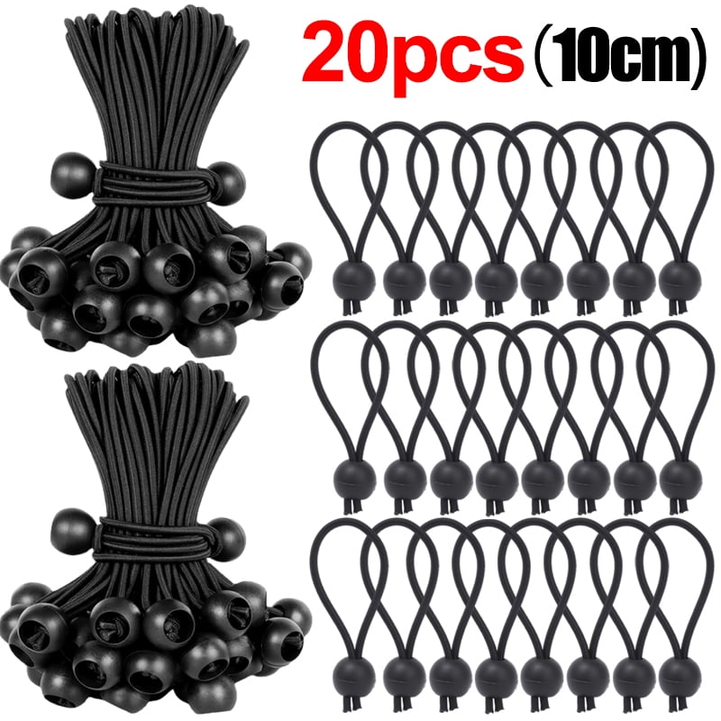 5/20pcs Bungee Cord Ball Tarps Canvas Tarpaulin Flagpole Ties Cord Ends ...