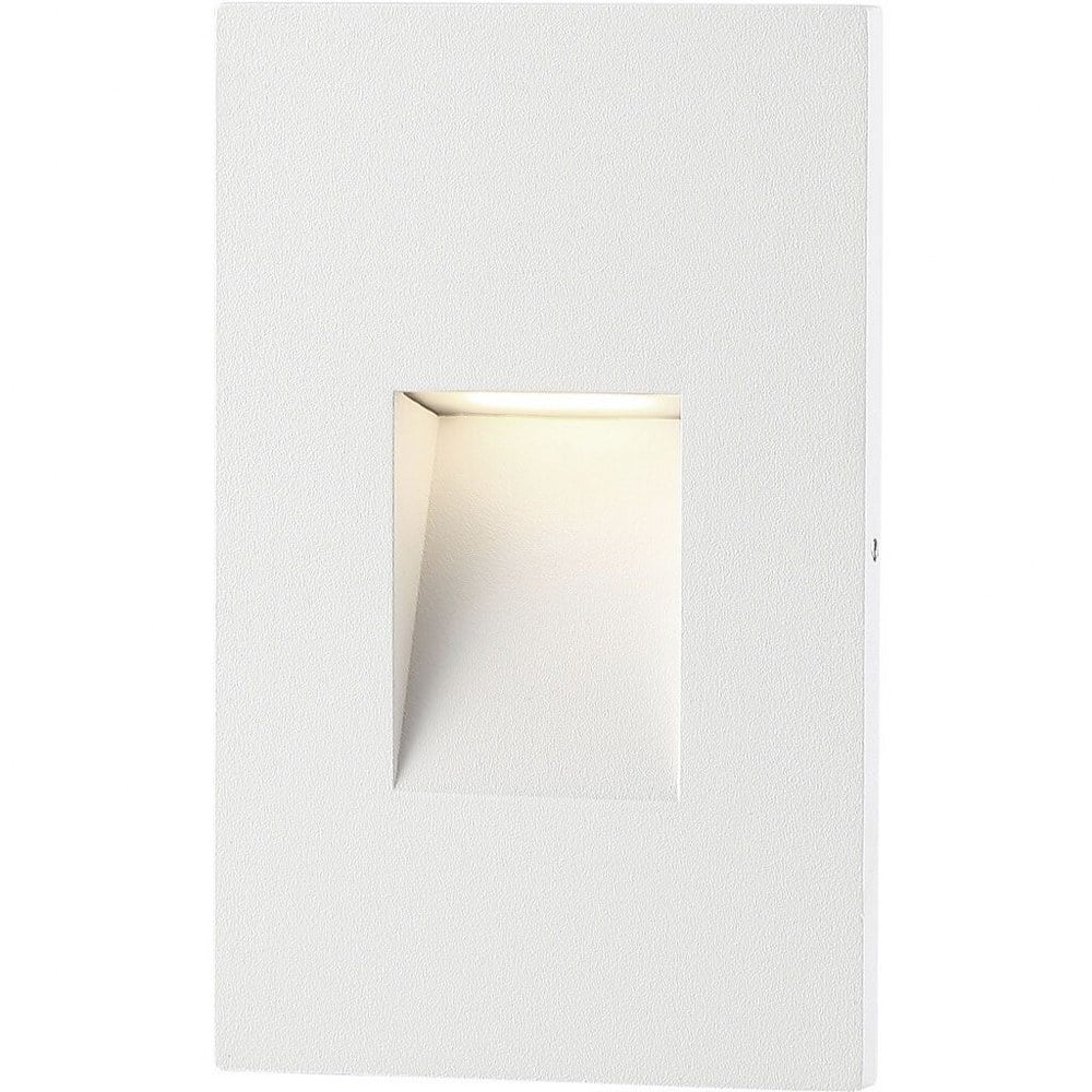 5.22 Inch 2W 1 Led Vertical Recessed Trim Step Light-White Finish ...
