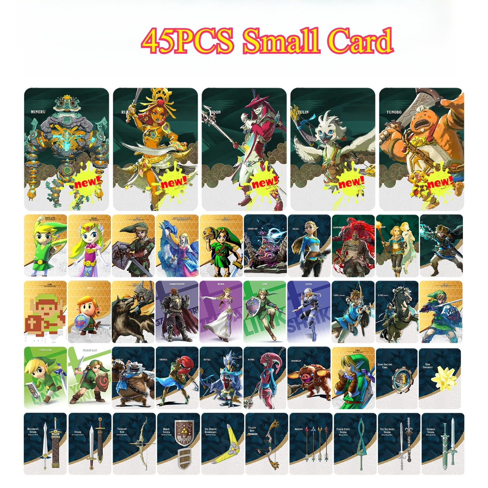 5/25/38/40/41/45/46 pcs BOTW TOTK Zelda Tears of the Kingdom Amiibo NFC ...
