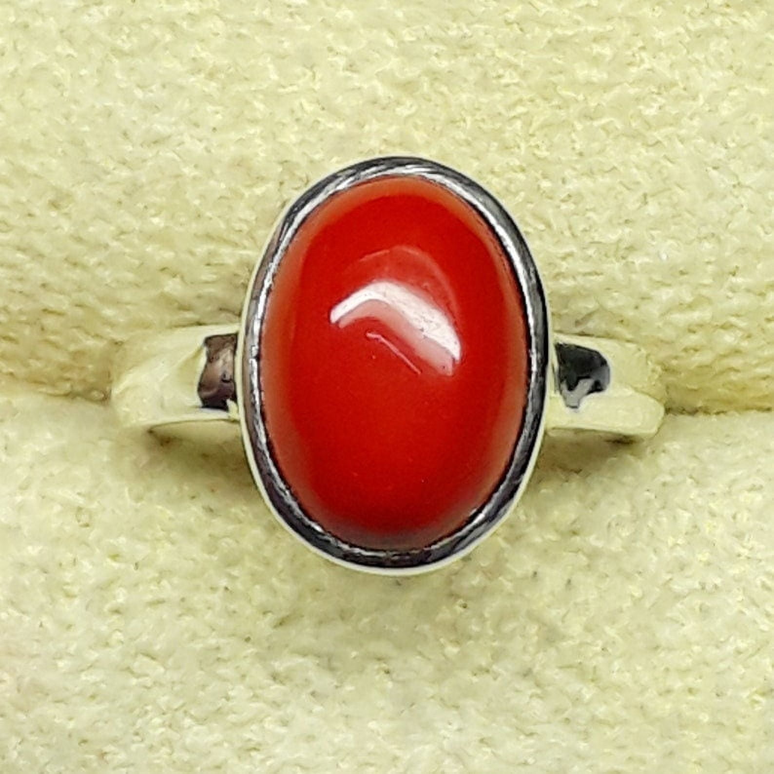 5.25 Carat Natural Certified Red Coral / Munga Moonga Panchdhatu Rashi ...