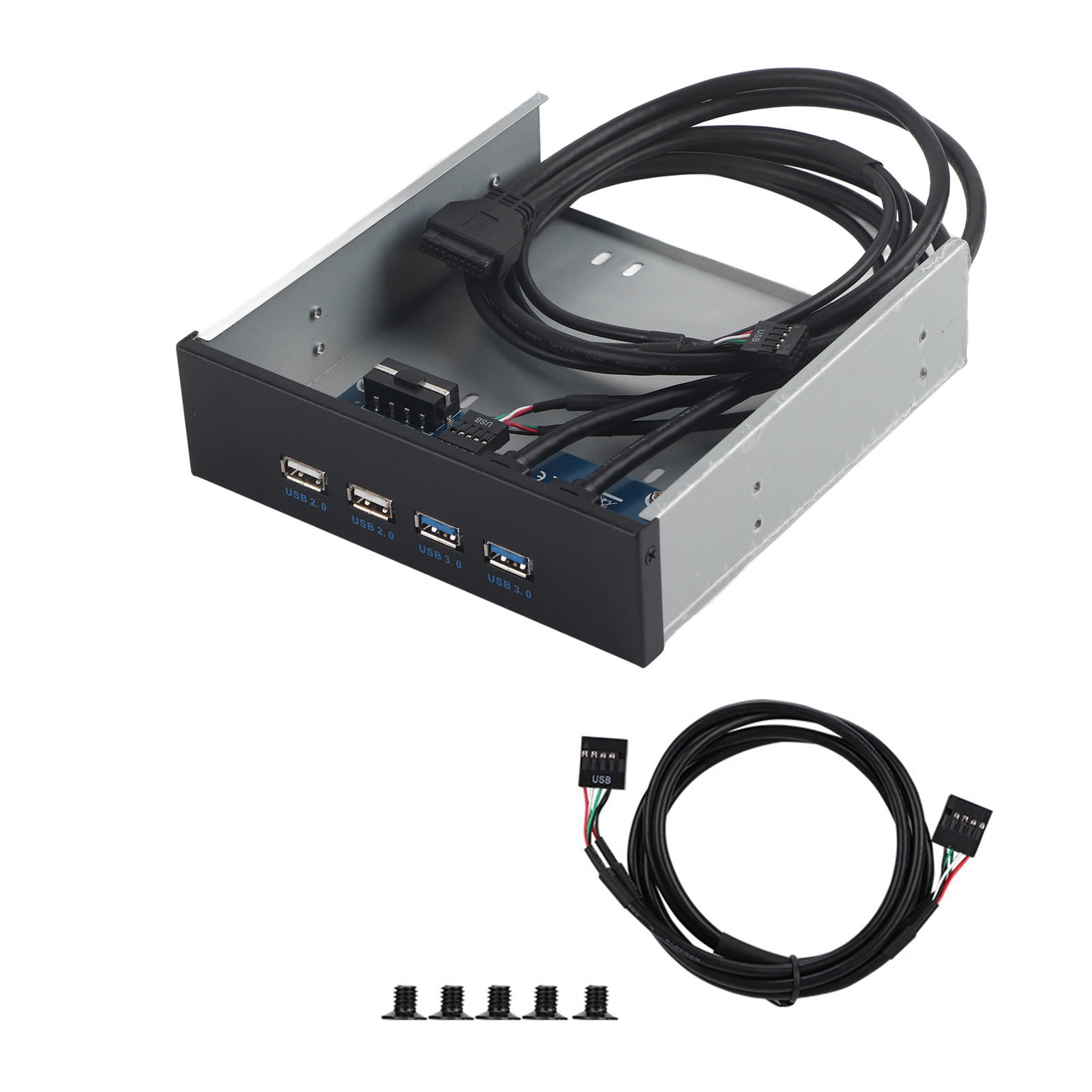 5.25" Floppy Drive Bay USB Hub, Add 4 USB Ports To Your Computer Case ...